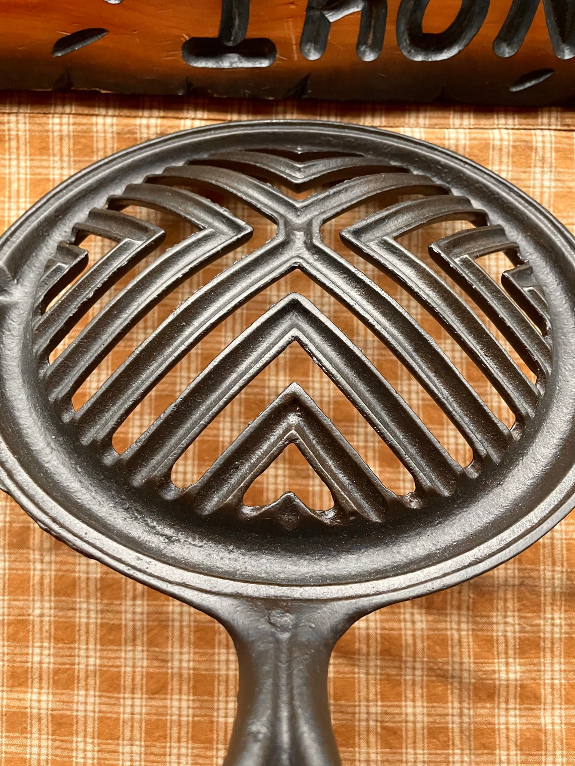 Rare 1800s Cast Iron Broiler Pan - Etsy