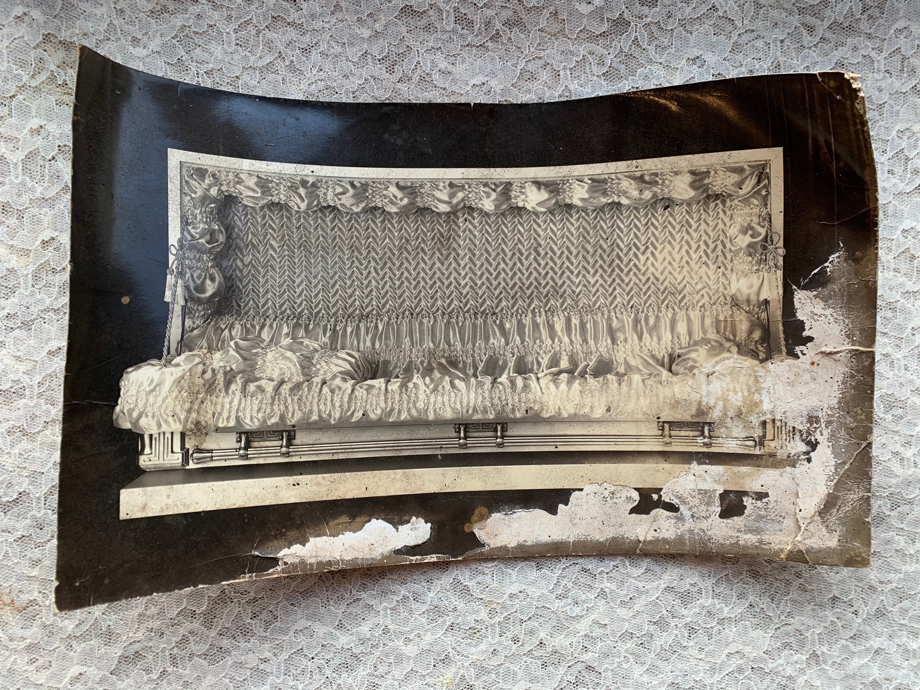 Vintage Casket Salesman Sample Creepy Photo | Etsy