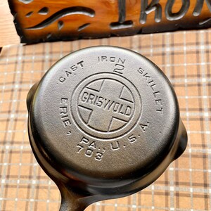 RARE Griswold 2 Large Block Logo Cast Iron Skillet - Etsy