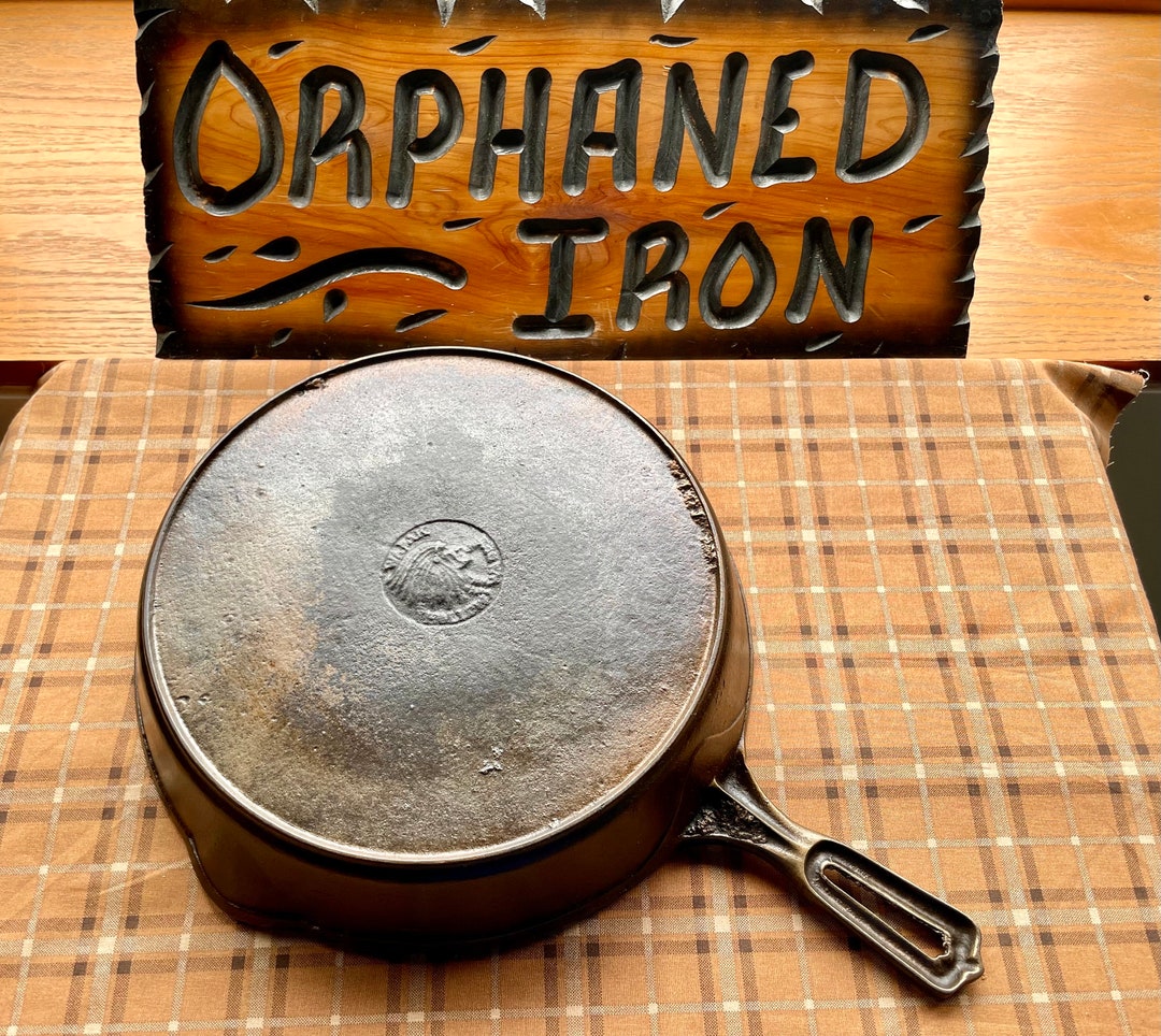 RARE Wapak 10 Indian Head Cast Iron Skillet - Etsy