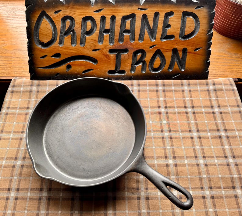 Rare! Sidney Hollow Ware #7 Cast Iron Skillet - Etsy