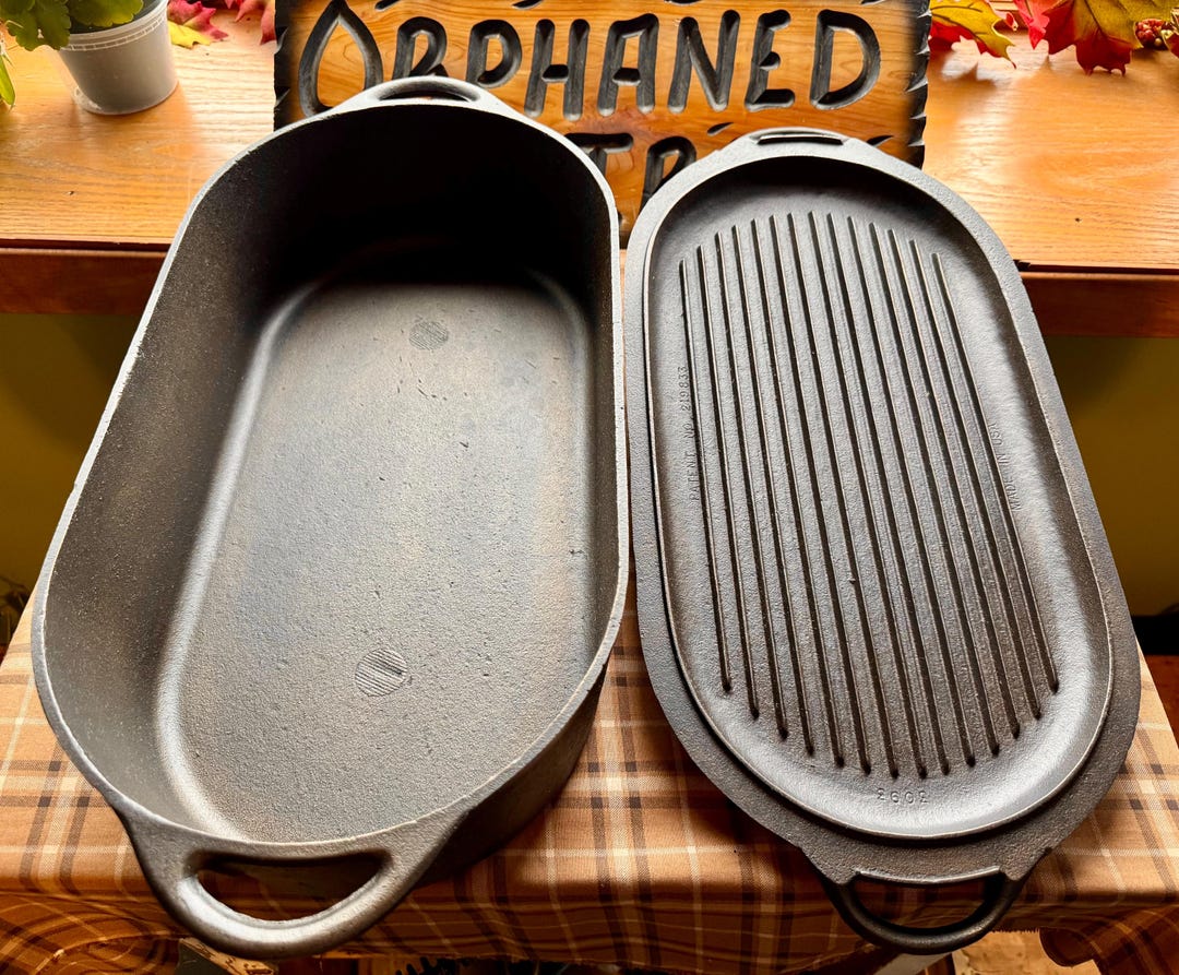 Rare! Lodge Deep Sportsman Fish Fryer With Griddle Lid - Etsy