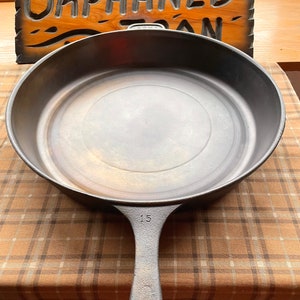Rare! AB&I #15 Cast Iron Milled Bottom Skillet - Etsy