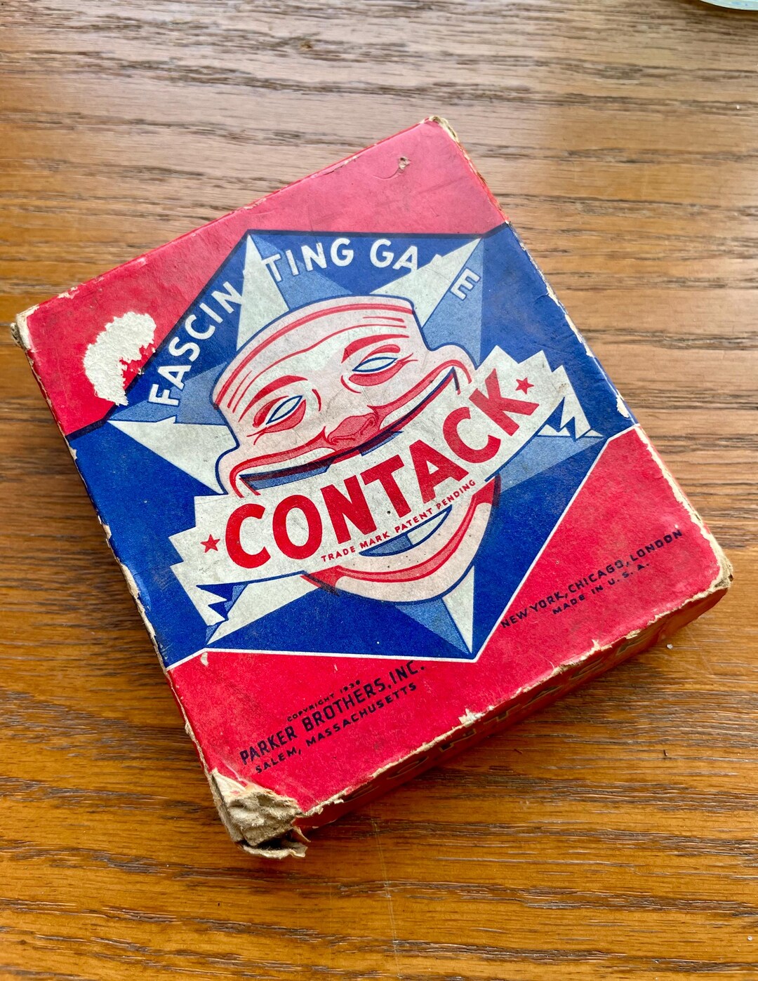 Vintage 1950’s “contack” Fascinating Game Parker Brothers - Etsy