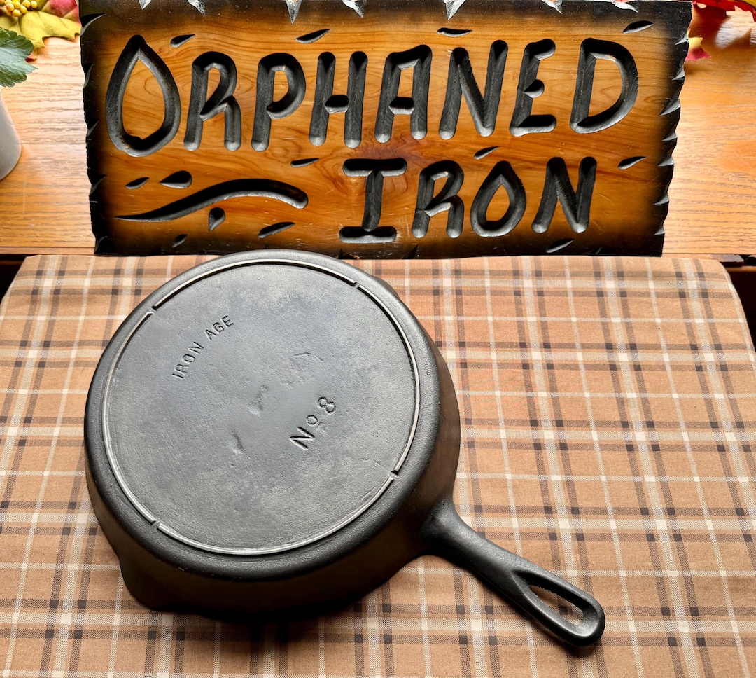 Rare! Foster #8 Iron Age Cast Iron Skillet - Etsy
