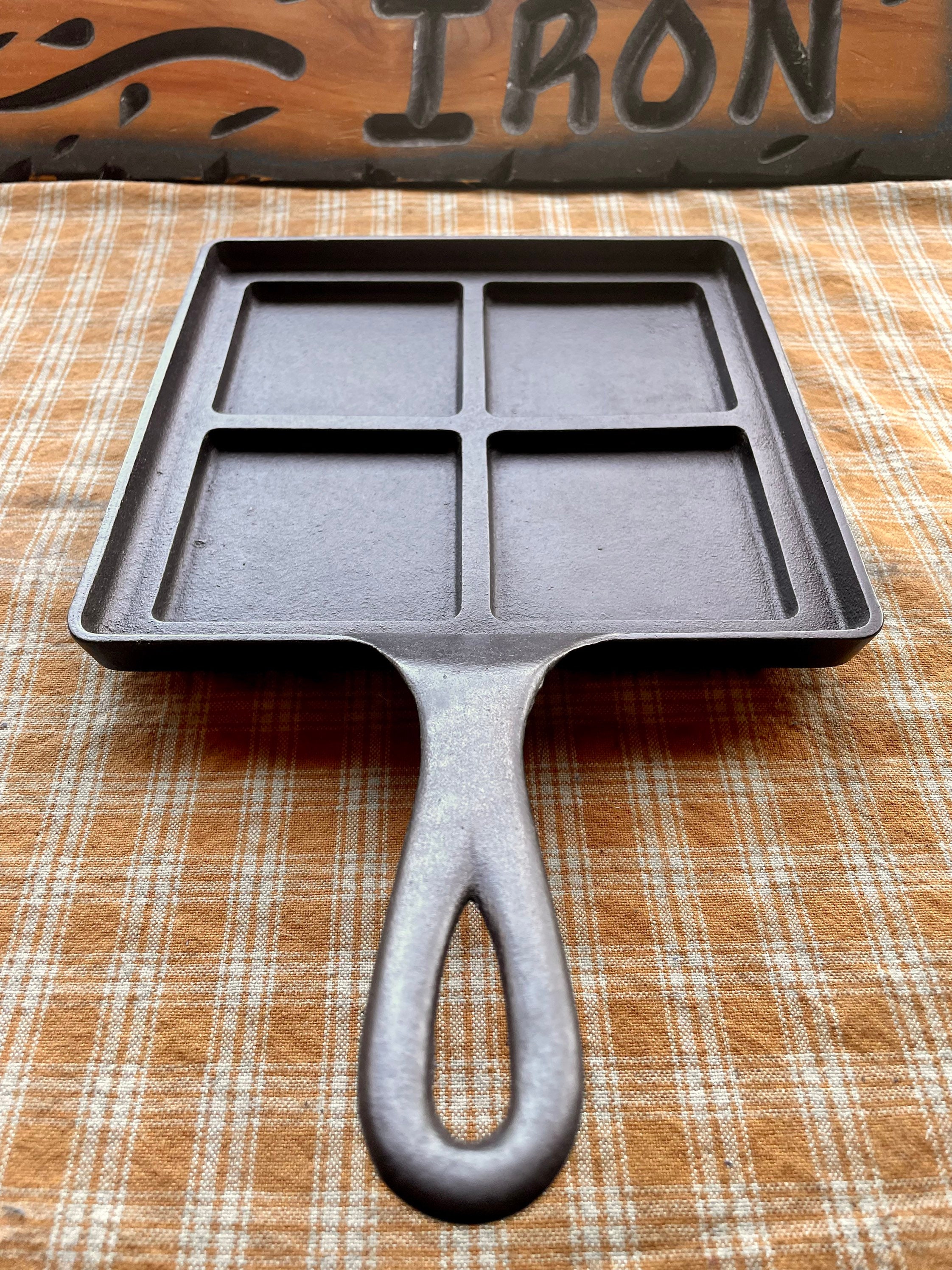 RARE Squareg 4 Divided Frying Pan Cast Iron - Etsy