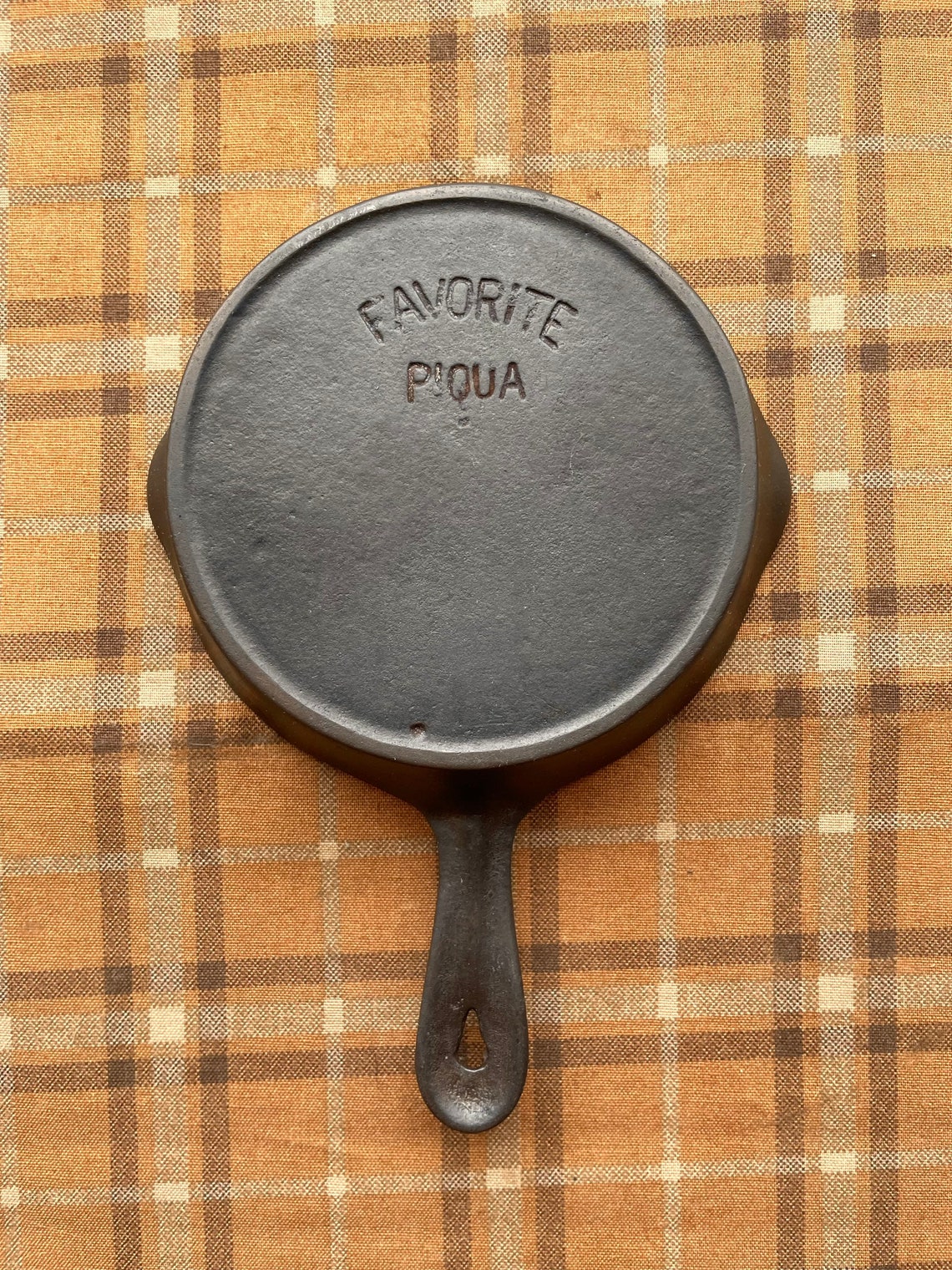 Rare! Favorite Piqua Ware Cast Iron Skillet Toy With Heat Ring - Etsy