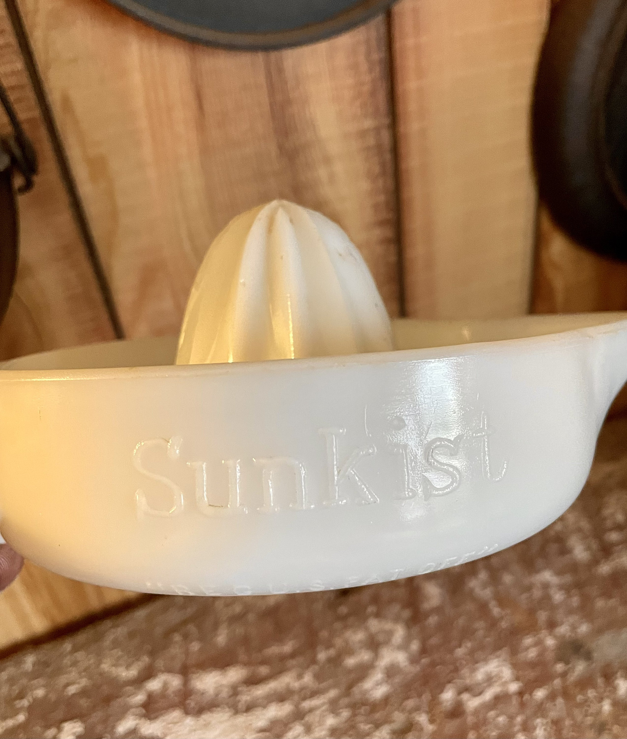 Vintage Sunkist Milk Glass Hand Juicer Reamer - Etsy