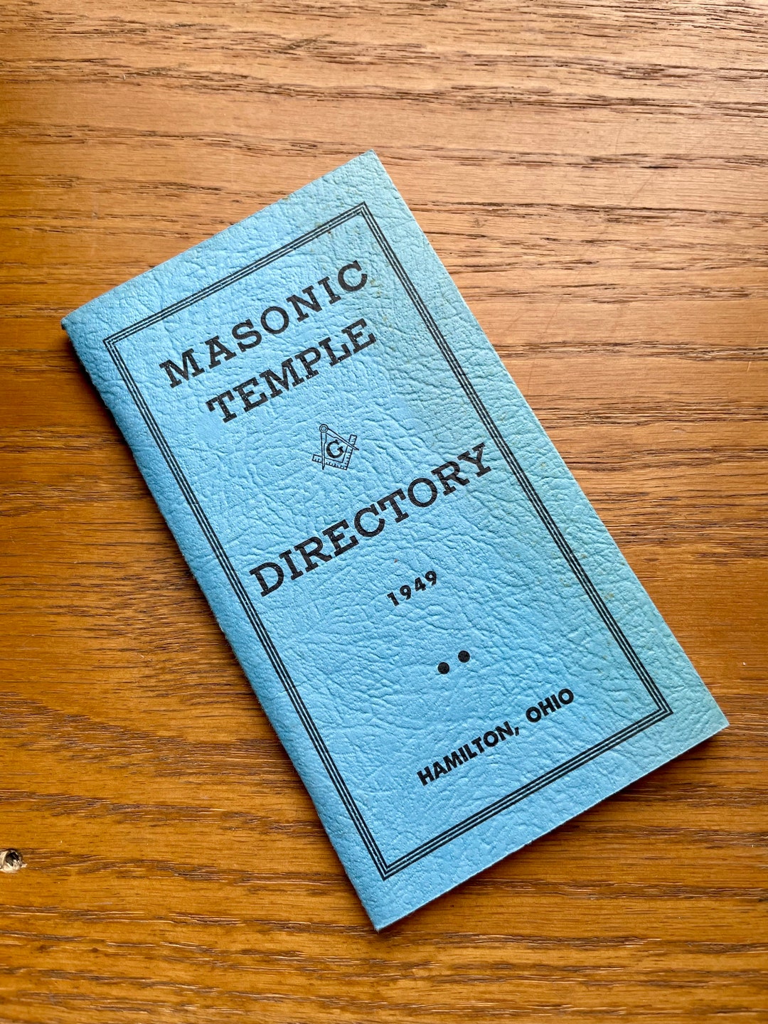 1949 Masonic Directory Booklet Hamilton Ohio - Etsy