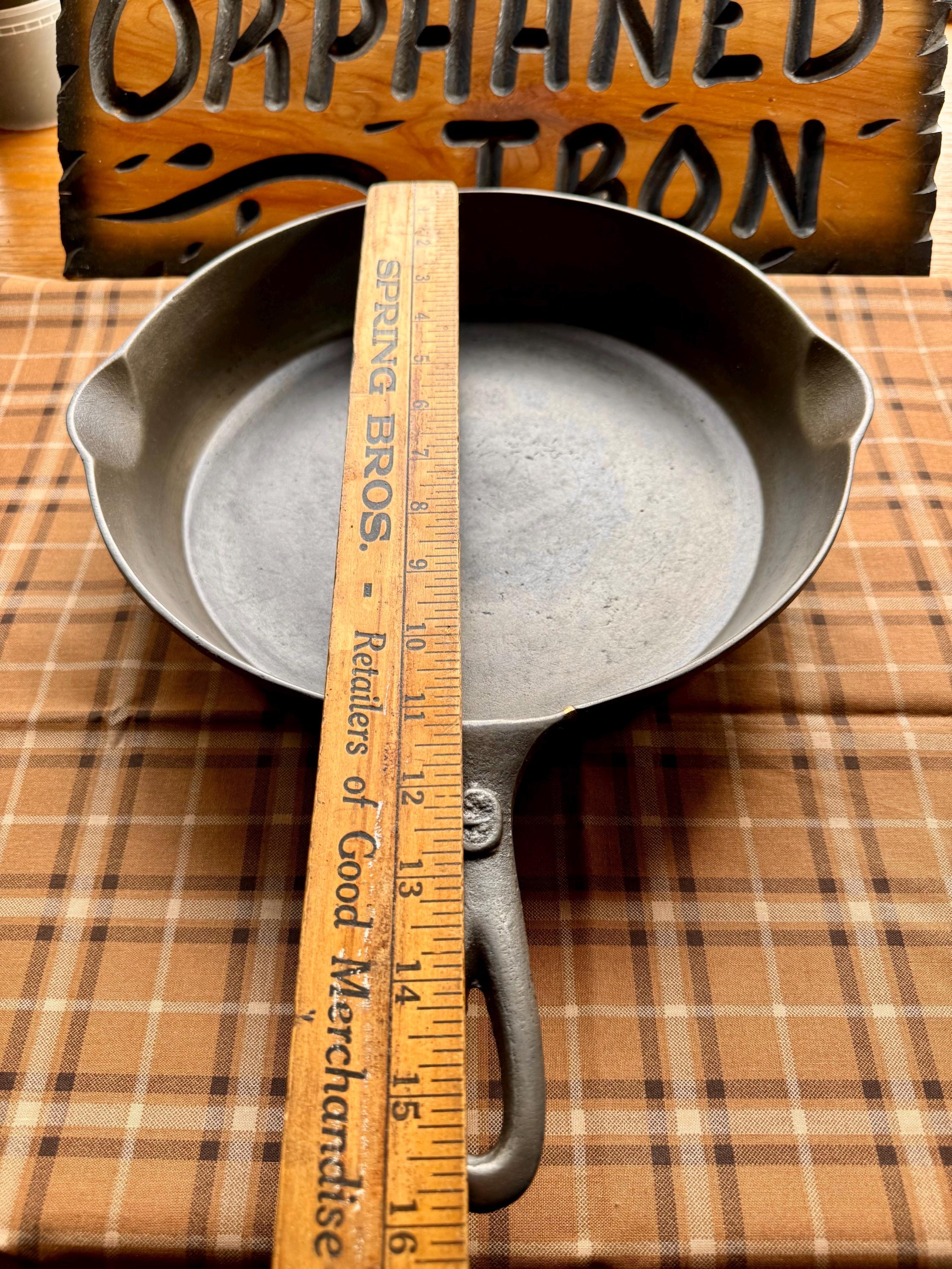 REPAIRED #9 Raised Number Cast Iron Skillet - Etsy