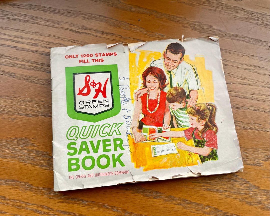 Vintage S&H Green Stamps Quick Saver Booklet - Etsy