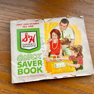 Vintage S&H Green Stamps Quick Saver Booklet - Etsy