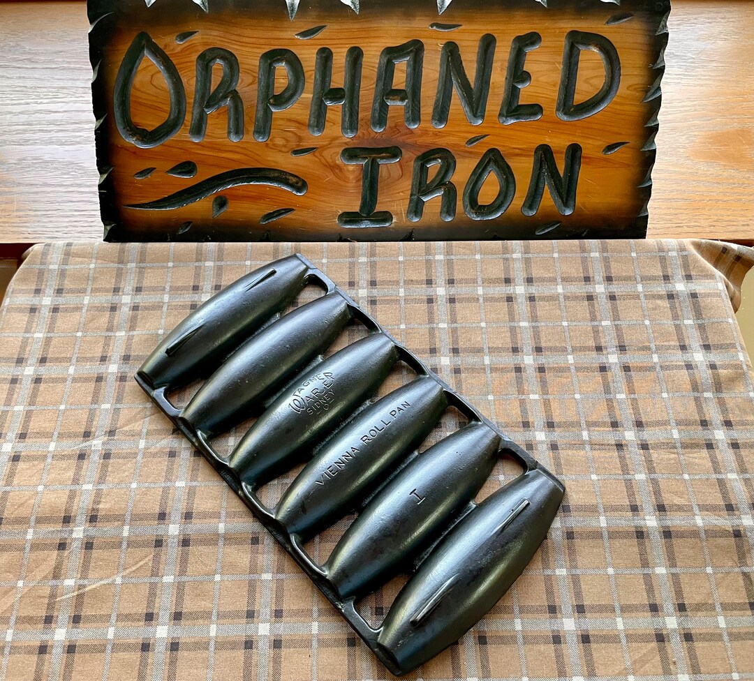 Rare! Wagner Ware Vienna Roll Cast Iron Baking Pan - Etsy