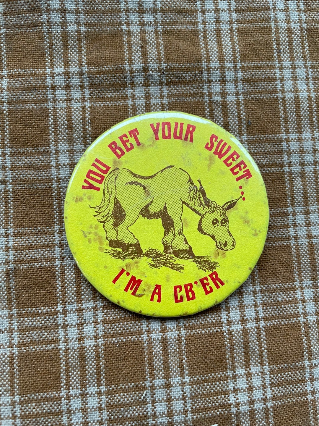 Vintage CB Radio Pin - Etsy
