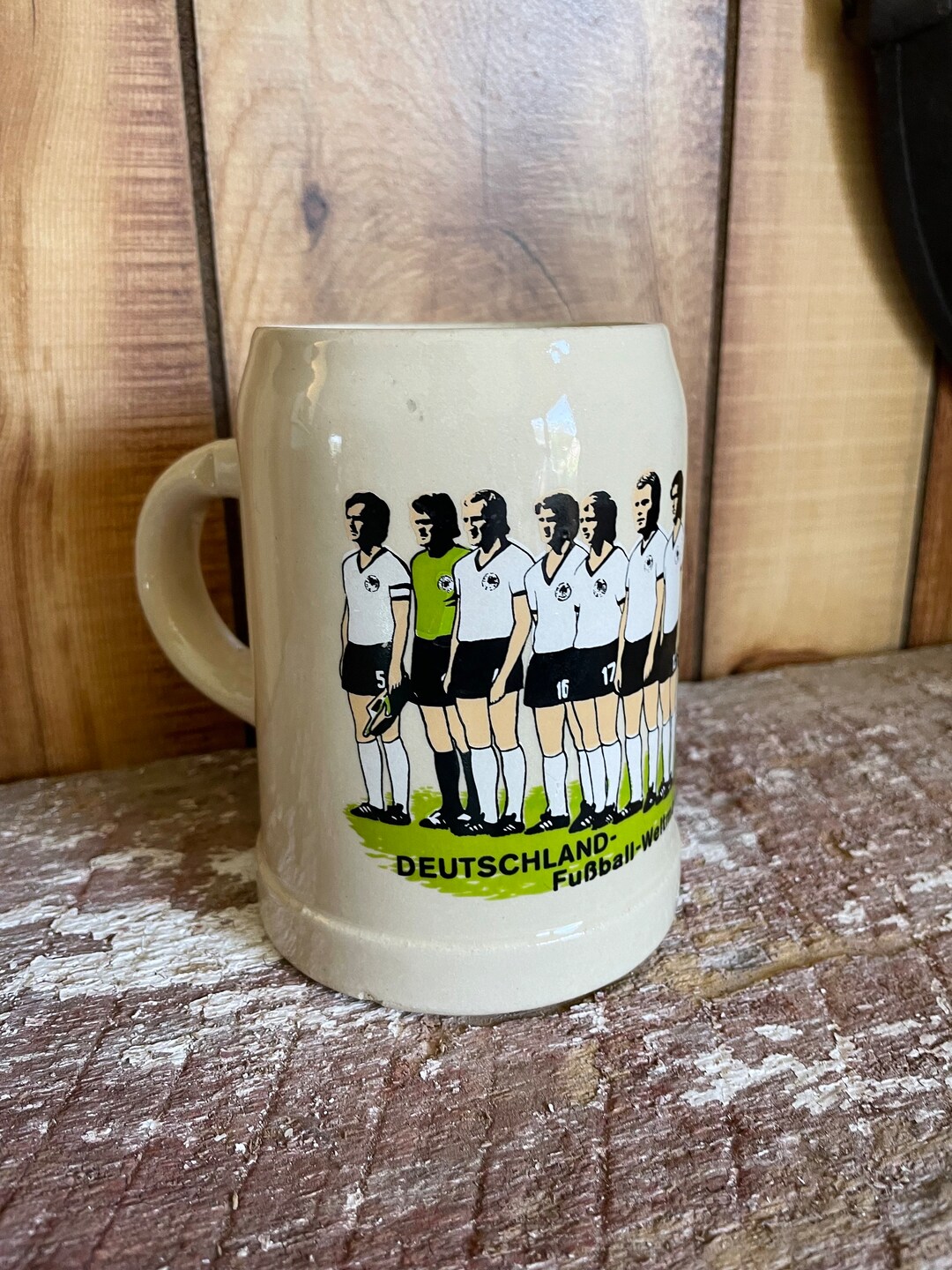German Deutschland Fubball Weltmeister 1974 Beer Mug Stoneware Stein - Etsy