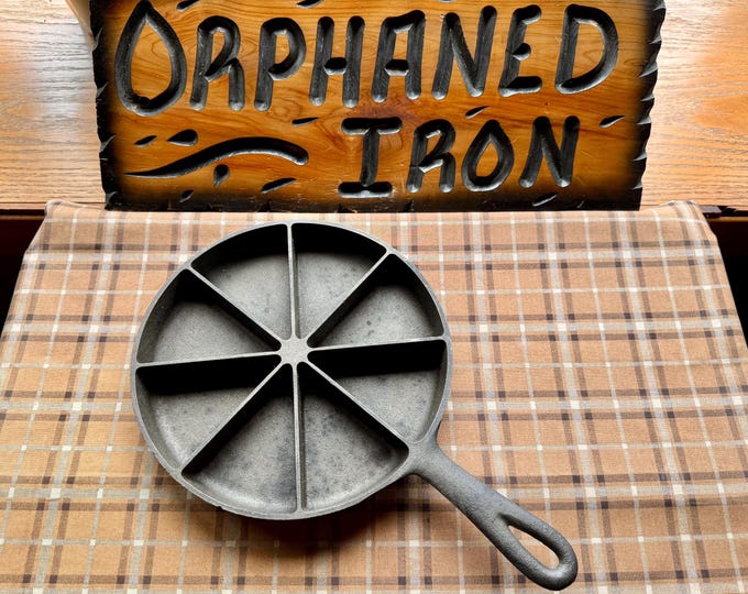 BSR Divided Cornbread Cast Iron Skillet - Etsy