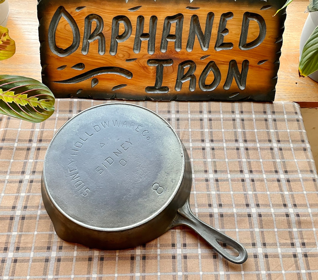 Rare! Sidney #8 Hollow Ware Cast Iron Skillet - Etsy