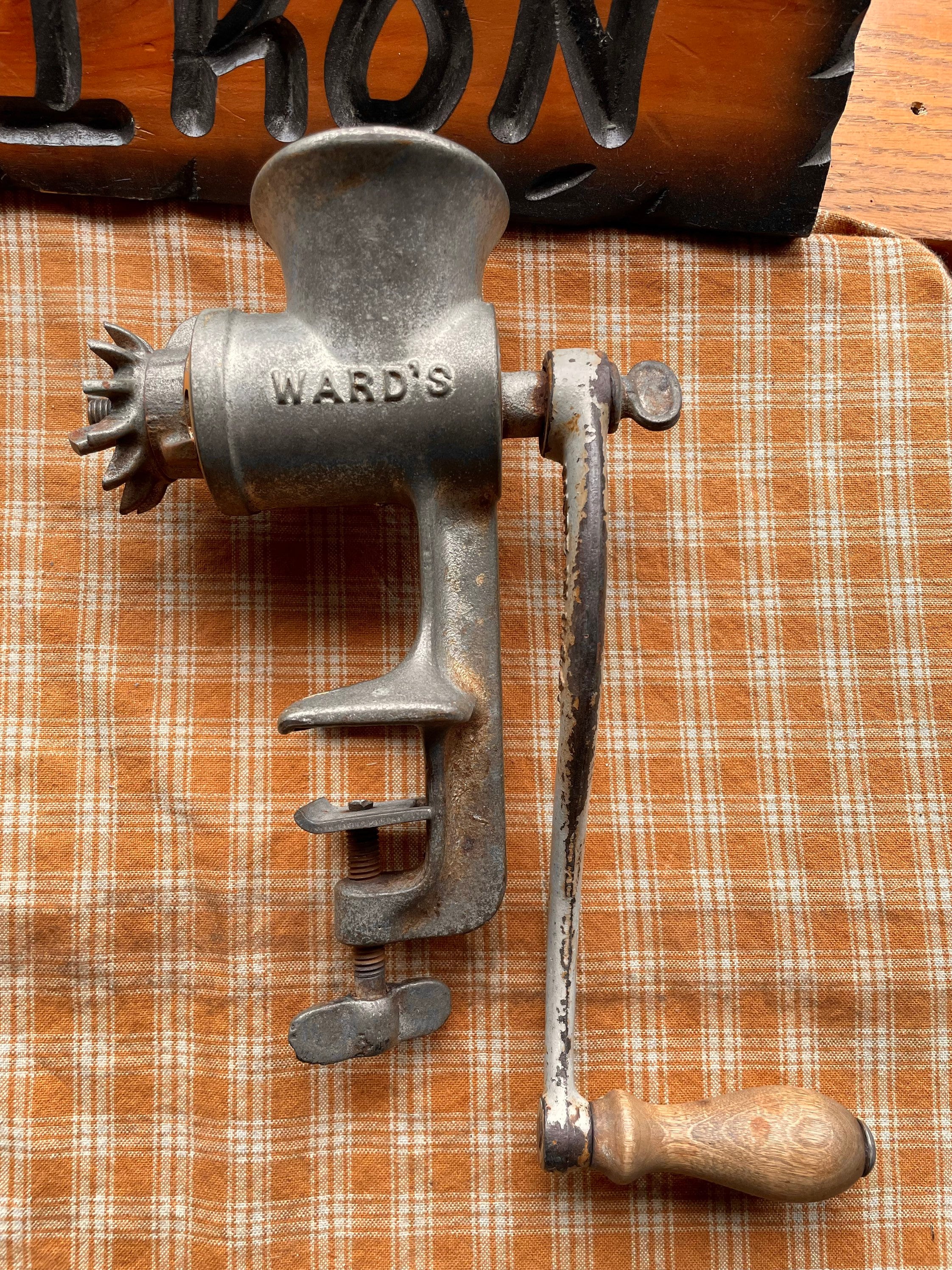 Wards Cast Iron Food Chopper/meat Grinder | Etsy