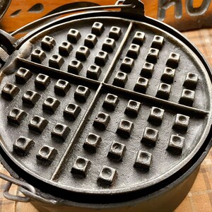 Rare! Wapak #8 High Base Barrel Hinge Waffle Iron - Etsy