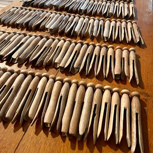 130 Vintage Round Clothes Pins - Etsy