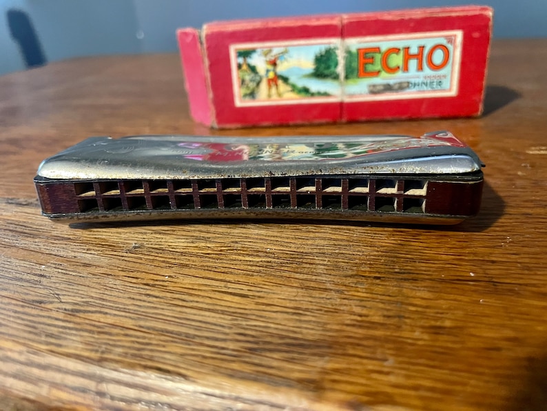 Vintage Hohner Echo Harmonica Germany - Etsy