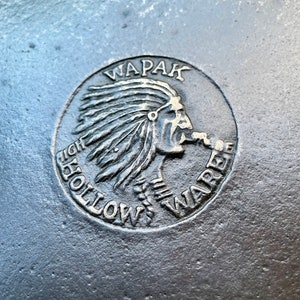 Rare Wapak 8 Indian Head Cast Iron Skillet - Etsy