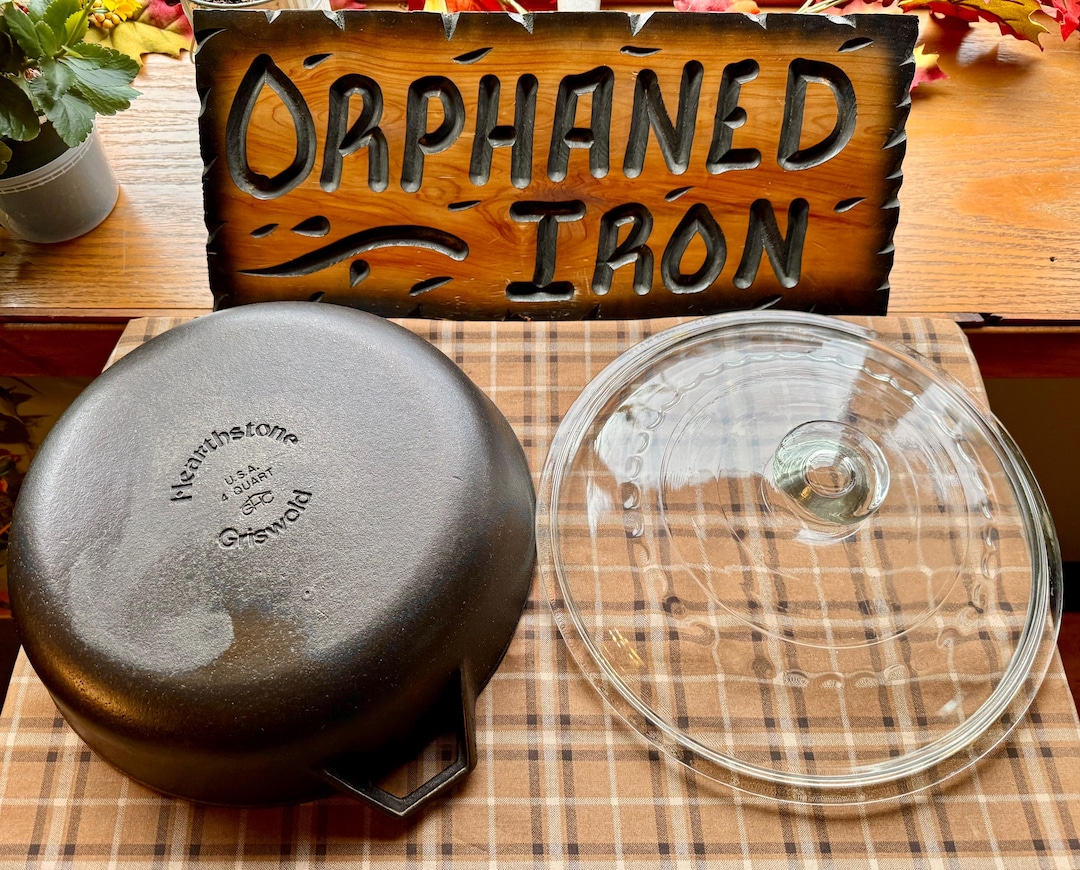 GHC Griswold Hearthstone #10 Oven With Glass Basting Lid - Etsy
