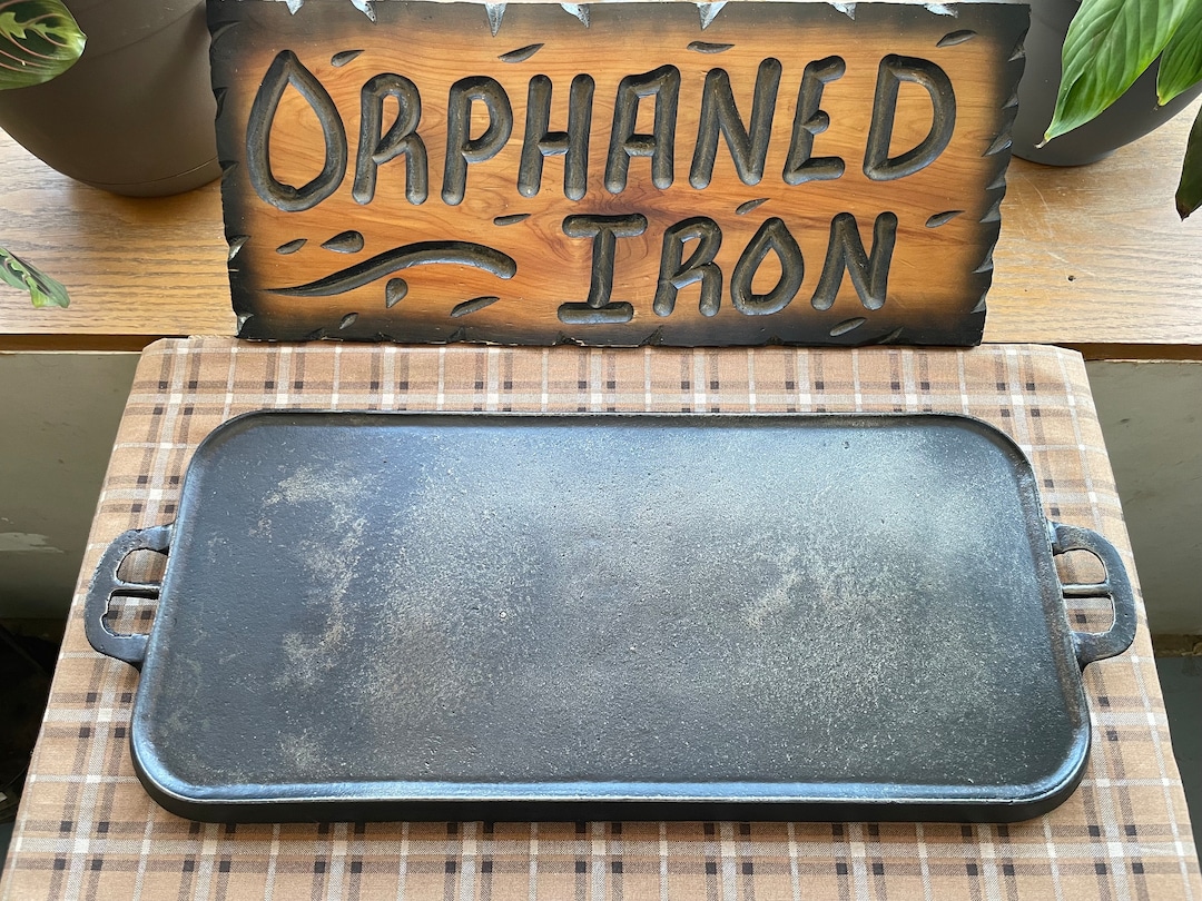 Rare! Wapak #8 Block Logo Long Griddle With Erie Ghost Mark - Etsy