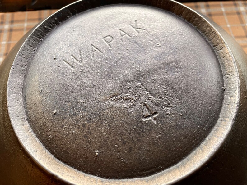Rare Wapak 4 Block Logo Cast Iron Scotch Bowl - Etsy