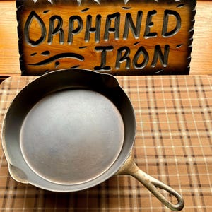 Wapak Block Logo #9 Cast Iron Nickel Plated Skillet - Etsy