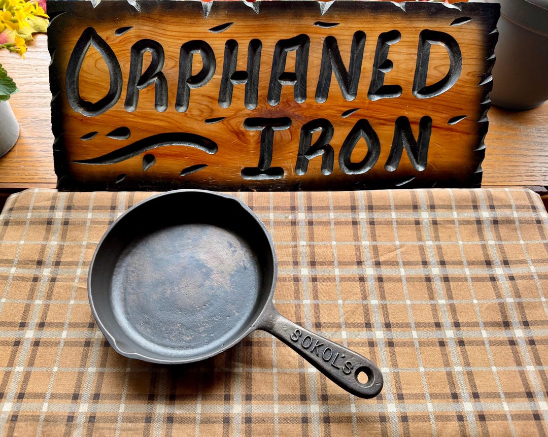 Rare BSR Sokol's #3 Cast Iron Skillet: Advertising Cookware - Etsy