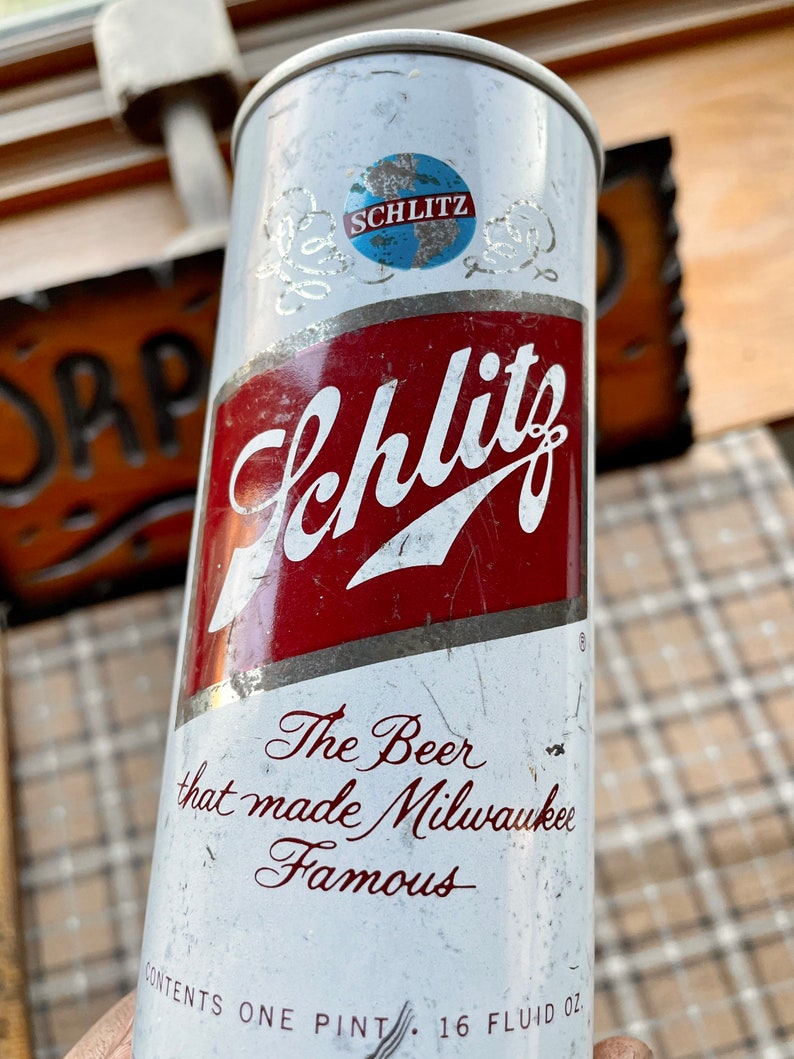 Vintage Schlitz Beer Can Bank - Etsy