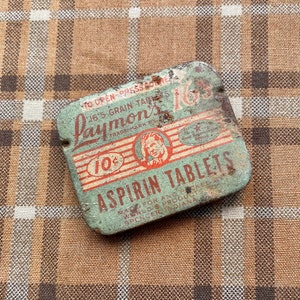 Vintage Paymons Aspirin Tablets Tin - Etsy
