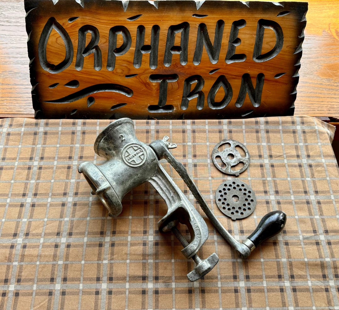 Griswold #2 Cast Iron Food Chopper Meat Grinder - Etsy