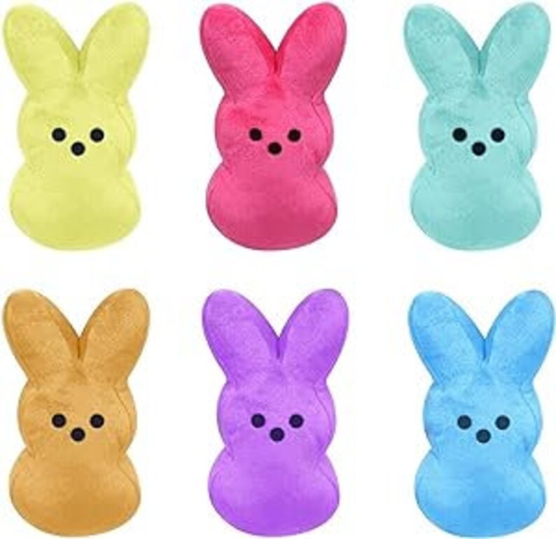 6pack 2024 New Blank Peeps Plush for Personalization or Heat Press ...