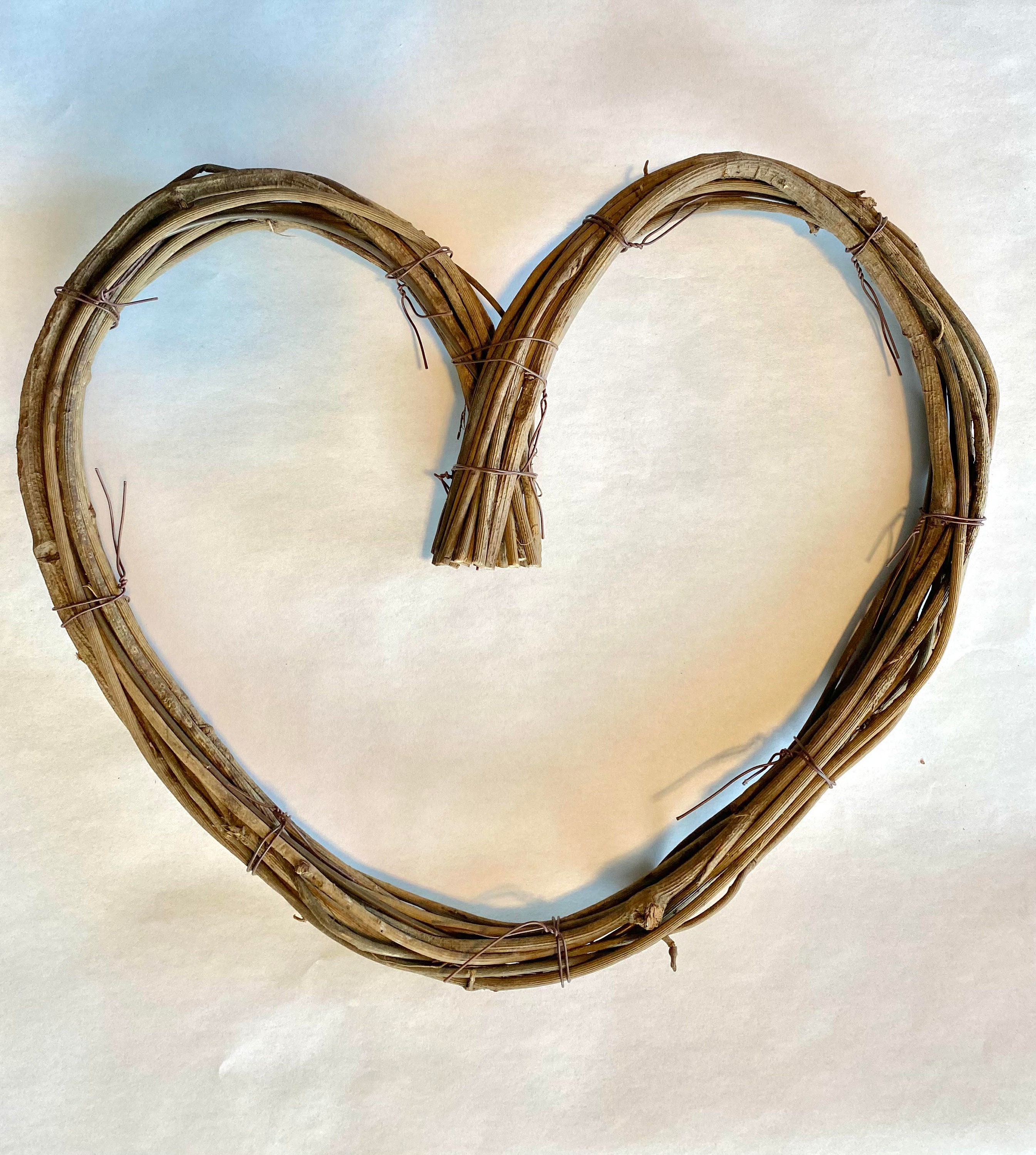 Grapevine Heart Wreathswreath Formheart Wreathgrapevine - Etsy