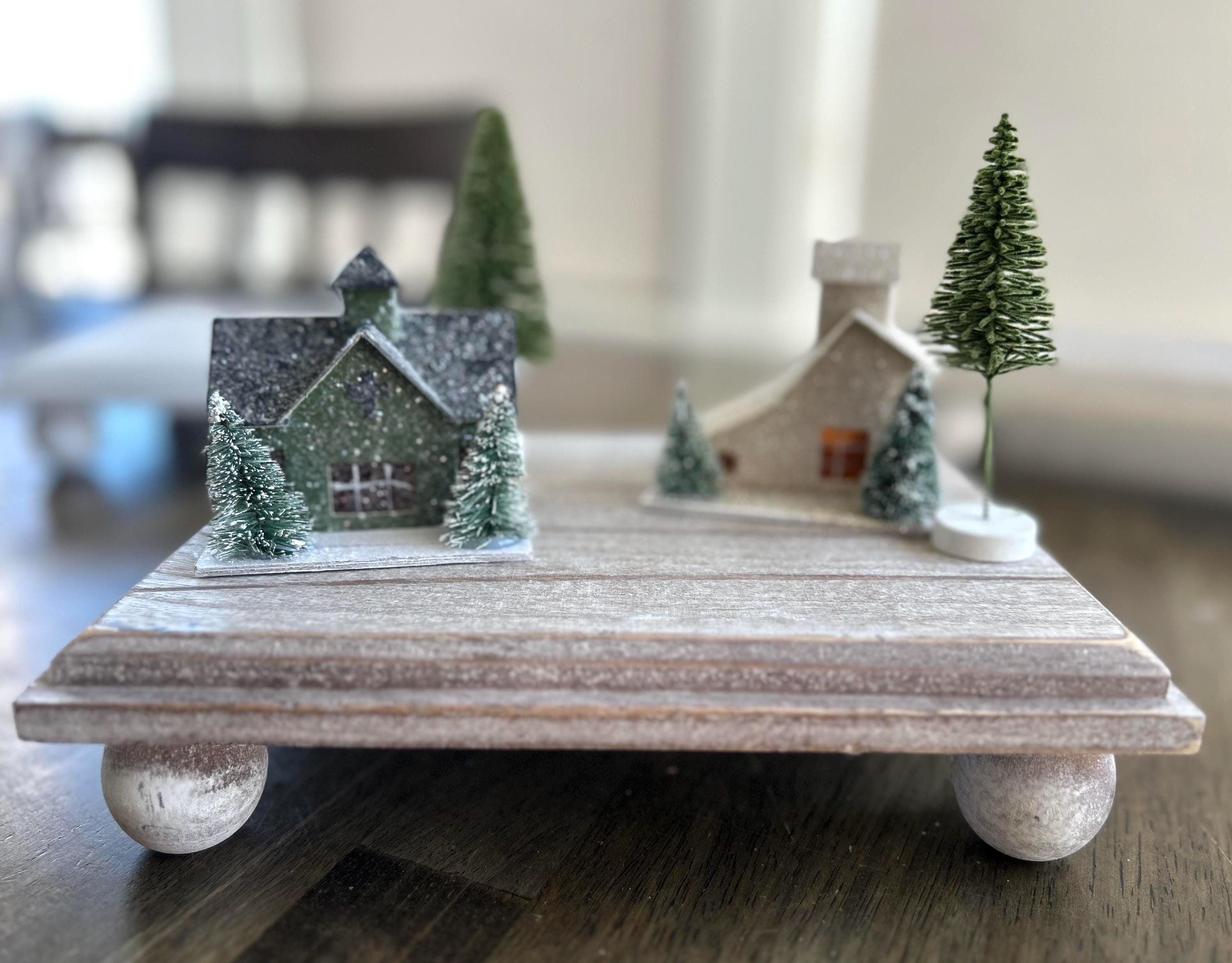 Rustic Wood Riser Trays,tiered Tray Pedastal,mini Riser Display,wooden ...