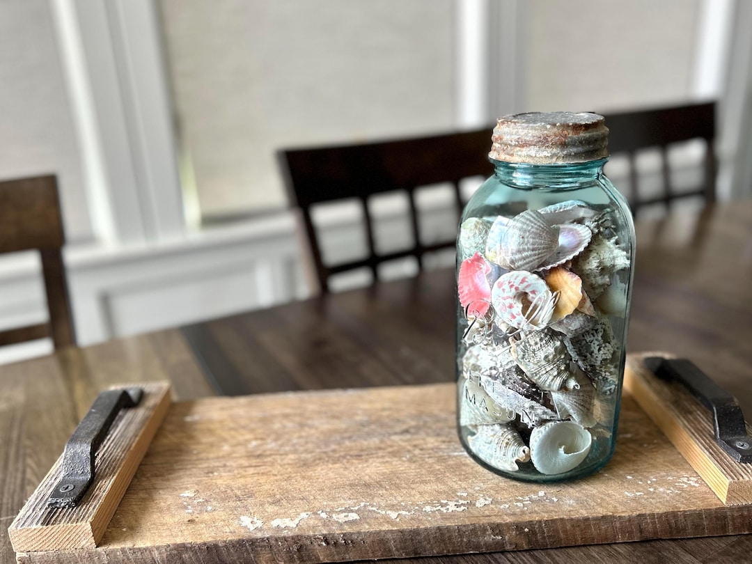 Antique Jar & Sea Shells,blue 2 Qt Ball Perfect Mason Glass,boyds ...