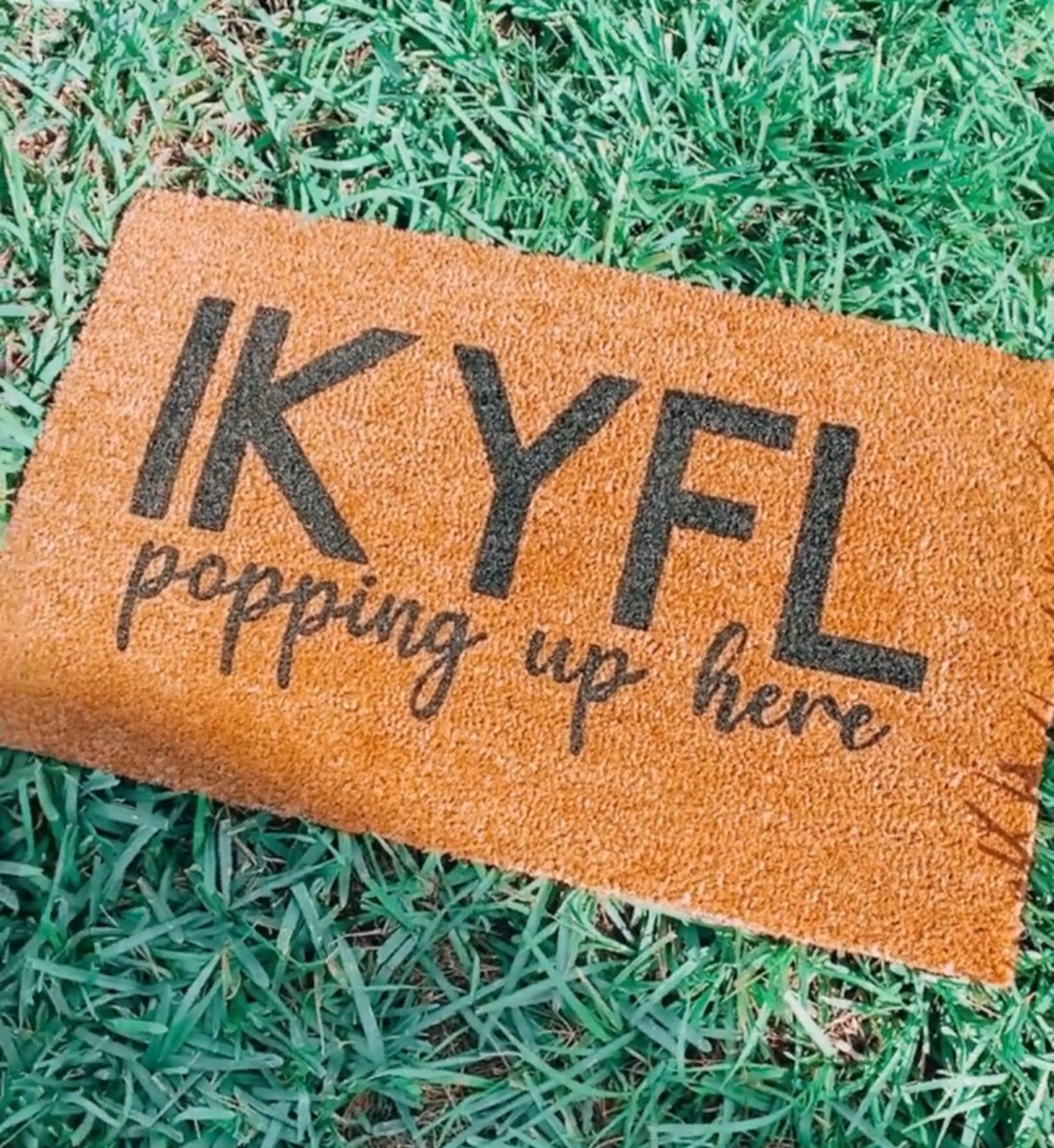 IKYFL Popping up Here Door Mat - Etsy