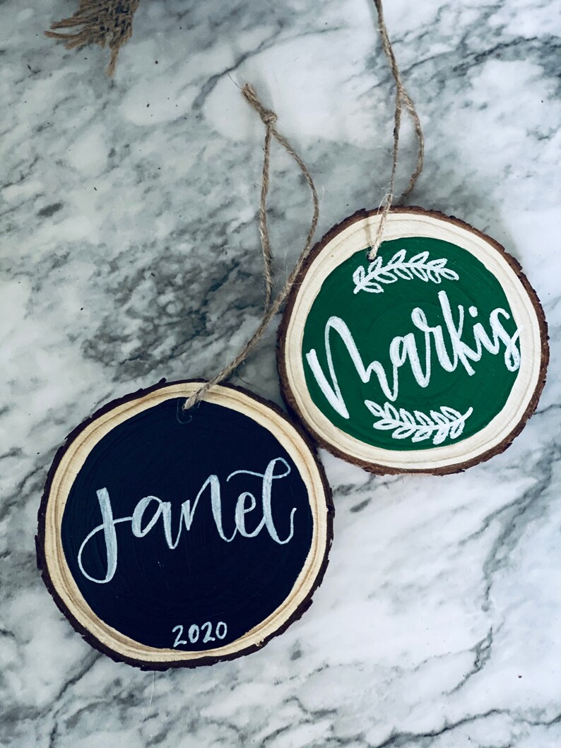 Personalized Wooden Ornaments Christmas Decor Wood - Etsy