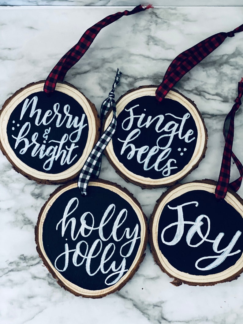 Personalized Wooden Ornaments Christmas Decor Wood - Etsy