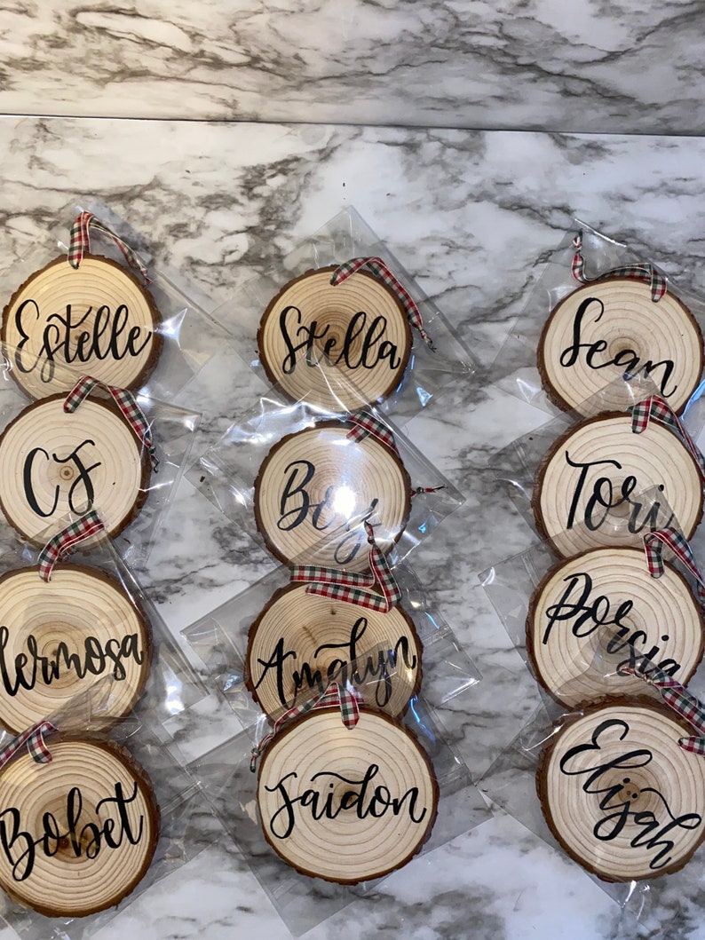 Personalized Wooden Ornaments Christmas Decor Wood - Etsy