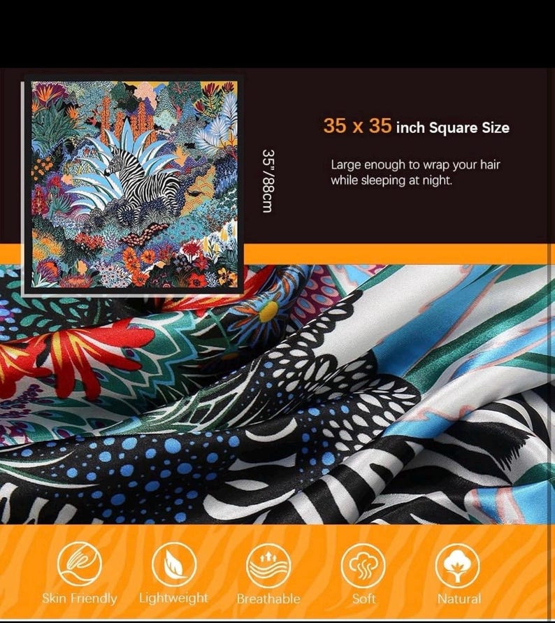 Vibrant Red and Orange Floral Zebra Scarf - Etsy