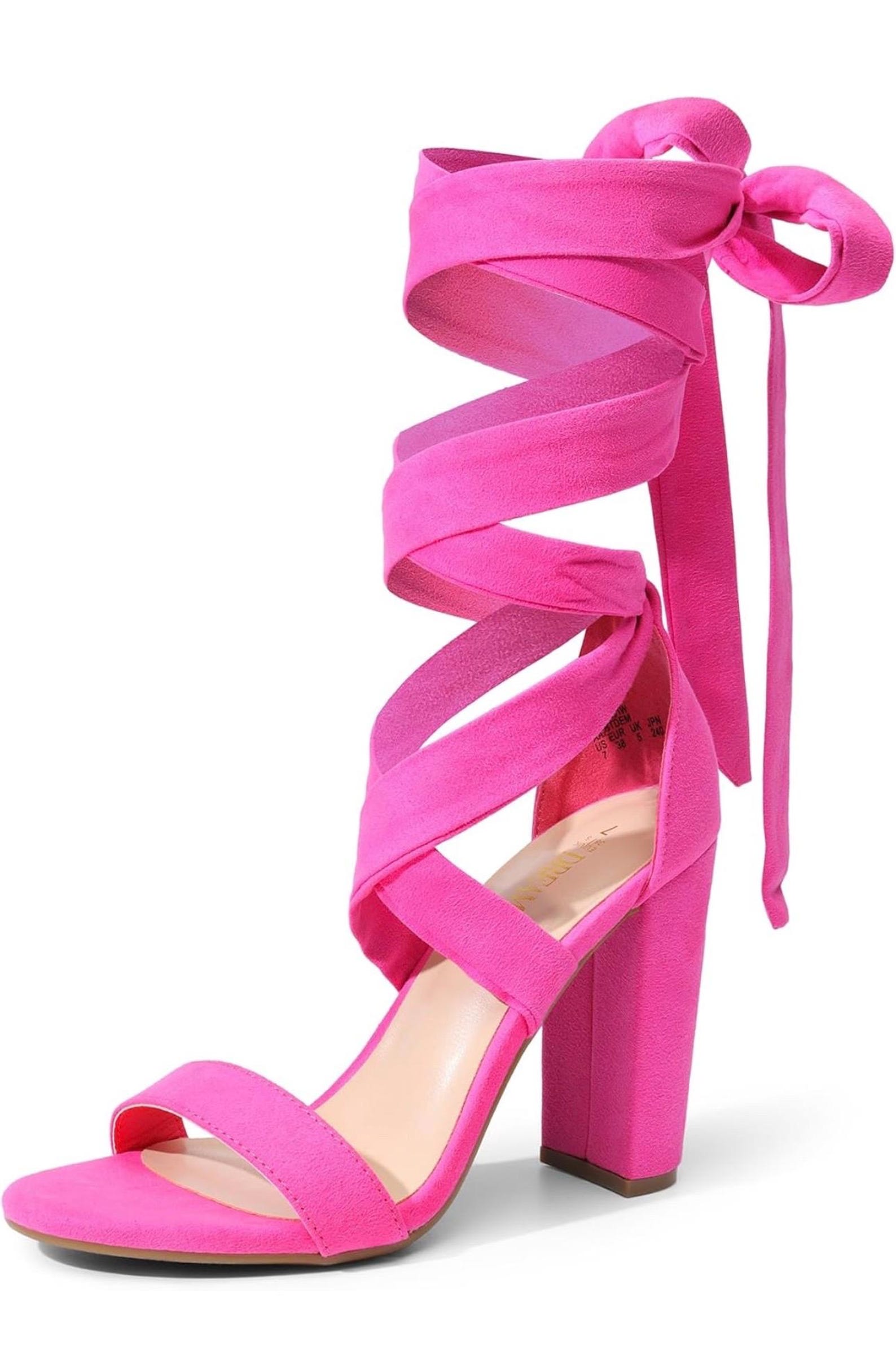 Lace up Chunky Block Heels: Strappy Open Toe Sandals - Etsy