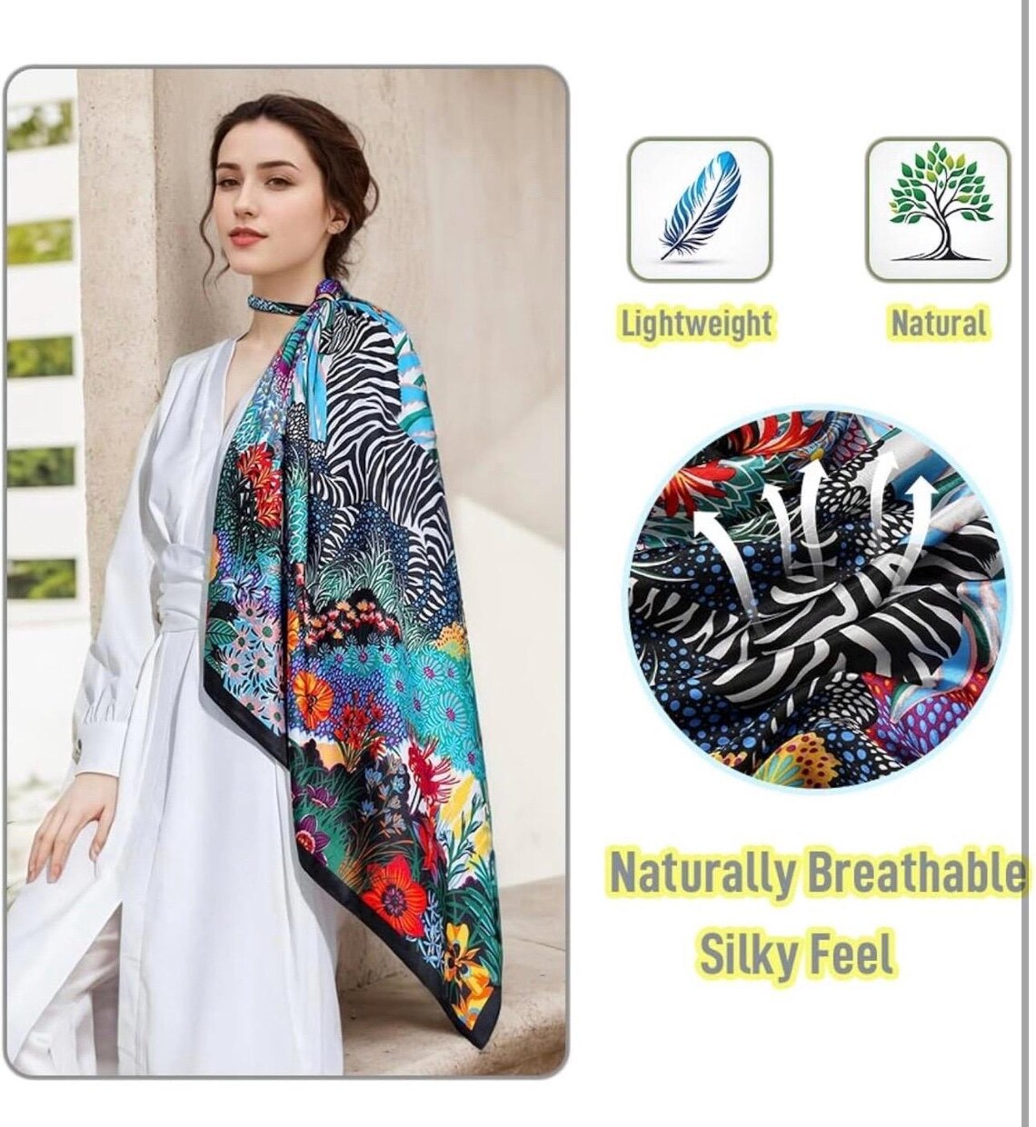 Vibrant Red and Orange Floral Zebra Scarf - Etsy