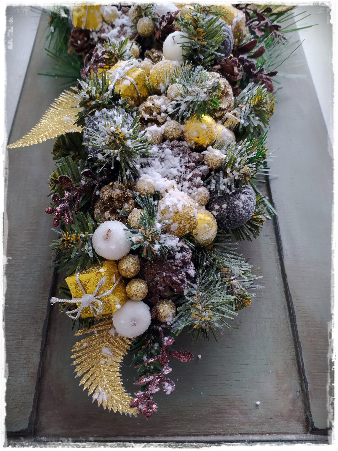 Luxury Large Christmas Swag Elegant Gold Holiday Swag - Etsy