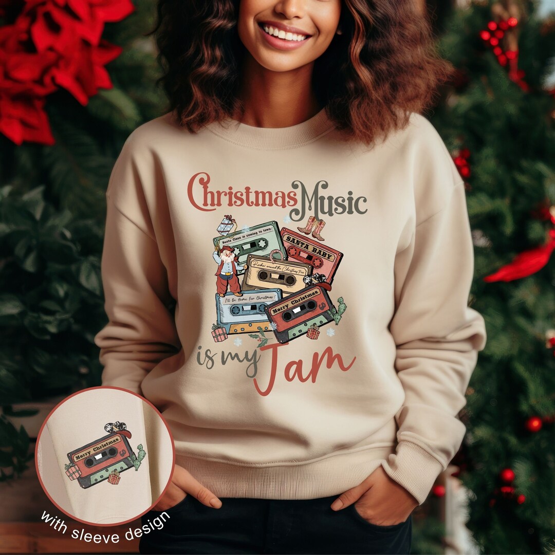 Christmas Music is My Jam Sweatshirt Christmas Sweatshirt - Etsy