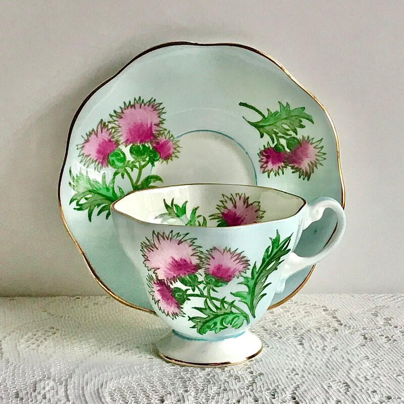 Thistle Tea Cup - Etsy
