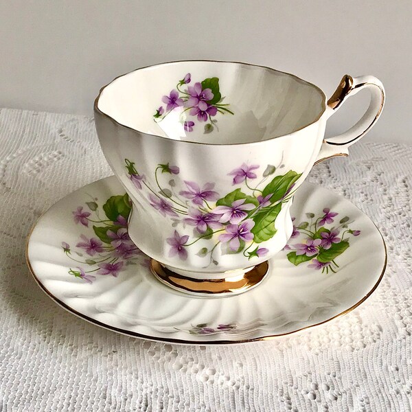 Violet Tea Cup - Etsy