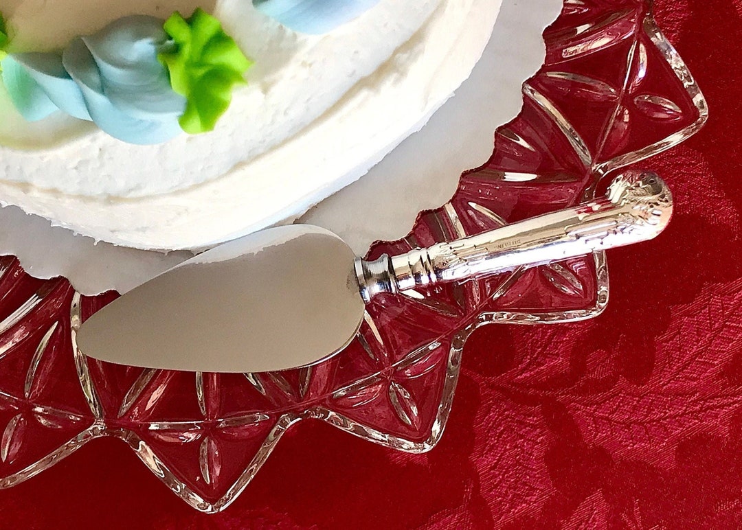 Sterling Dessert Server, English Repousse Sterling Silver Handle, Petit ...